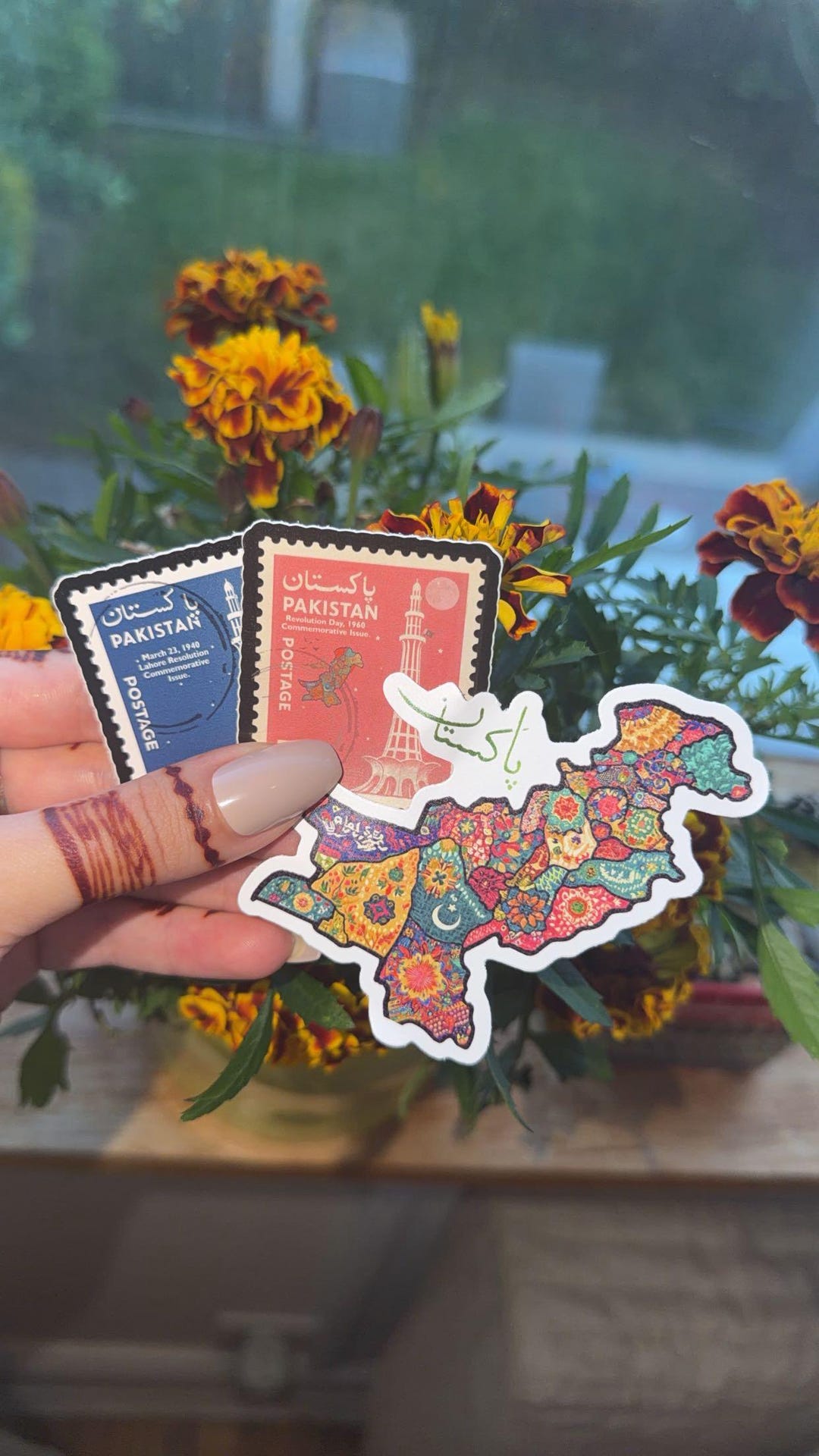 Pakistani Map & Stamp Stickers – Vintage Desi Vinyl Decals - Etsy