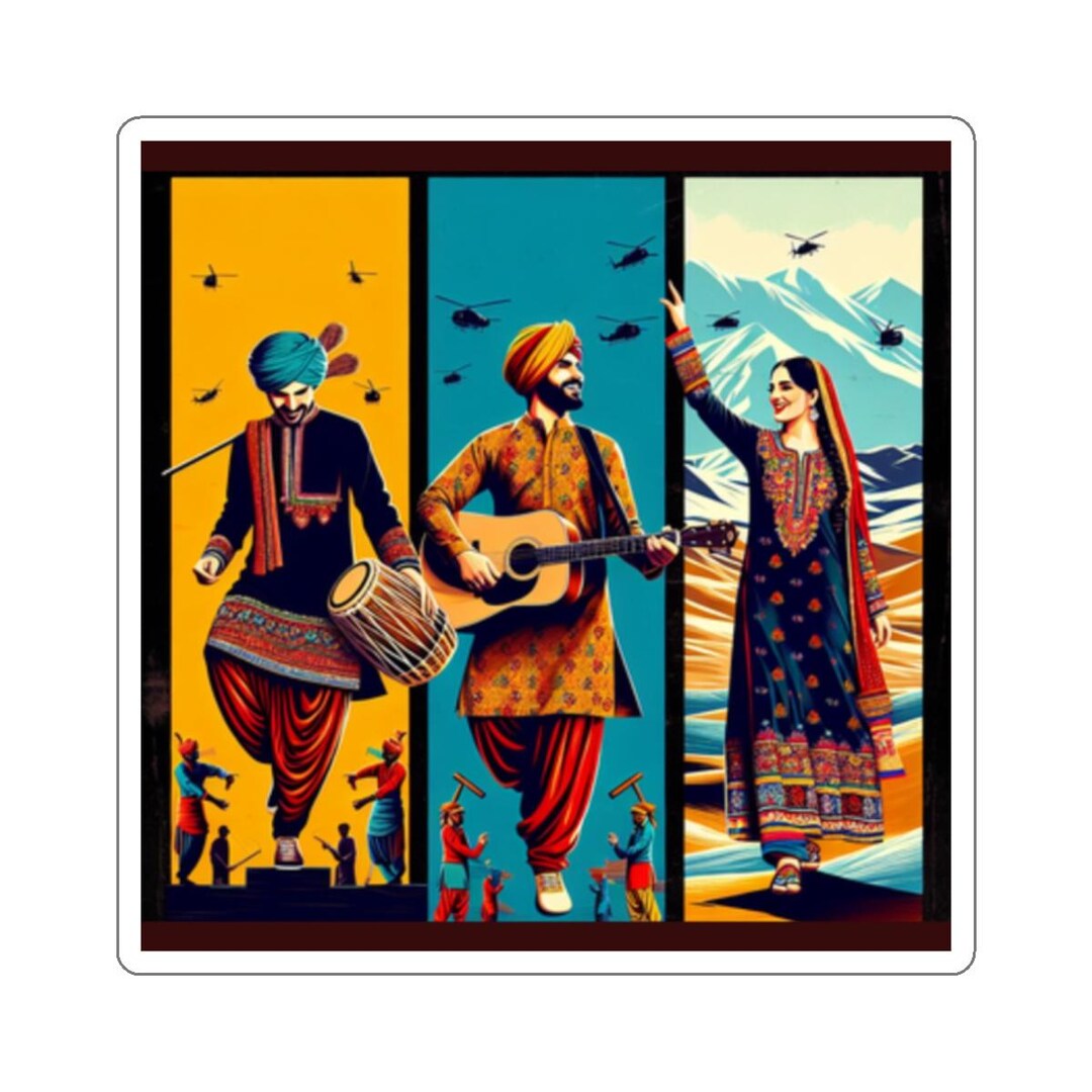 Pakistani Art Stickers: Vibrant Cultural Decor, Laptop Sticker Pack - Etsy