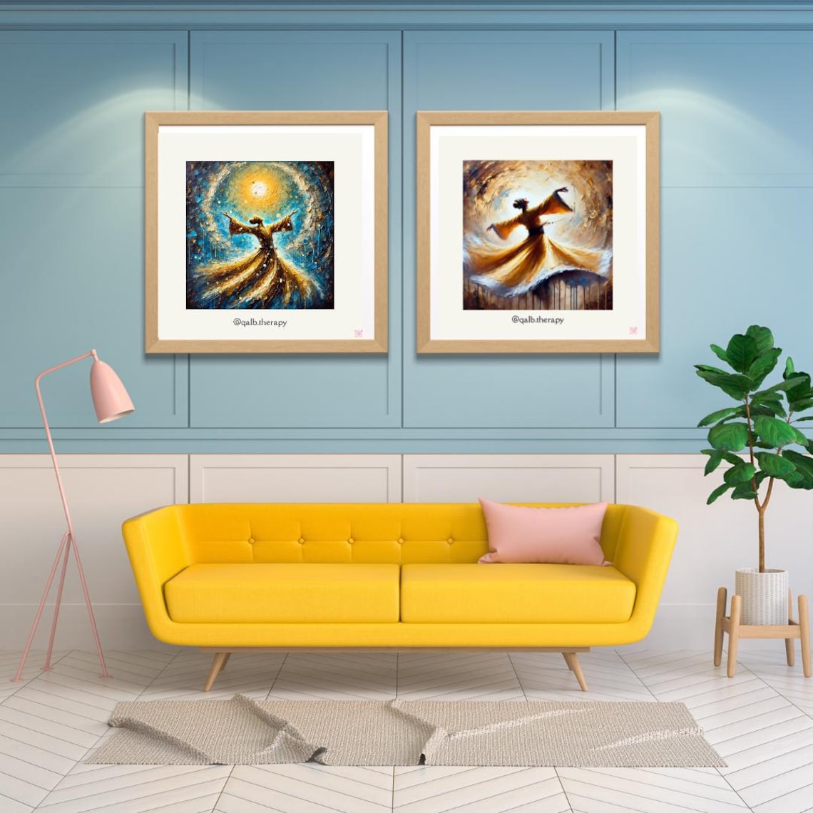 Sufi Whirling Dervish Art, Sufi Meditation Artwork, Rumi Inspired ...