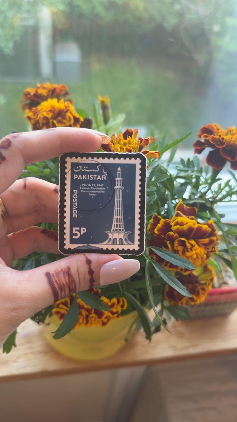 Pakistani Map & Stamp Stickers – Vintage Desi Vinyl Decals - Etsy