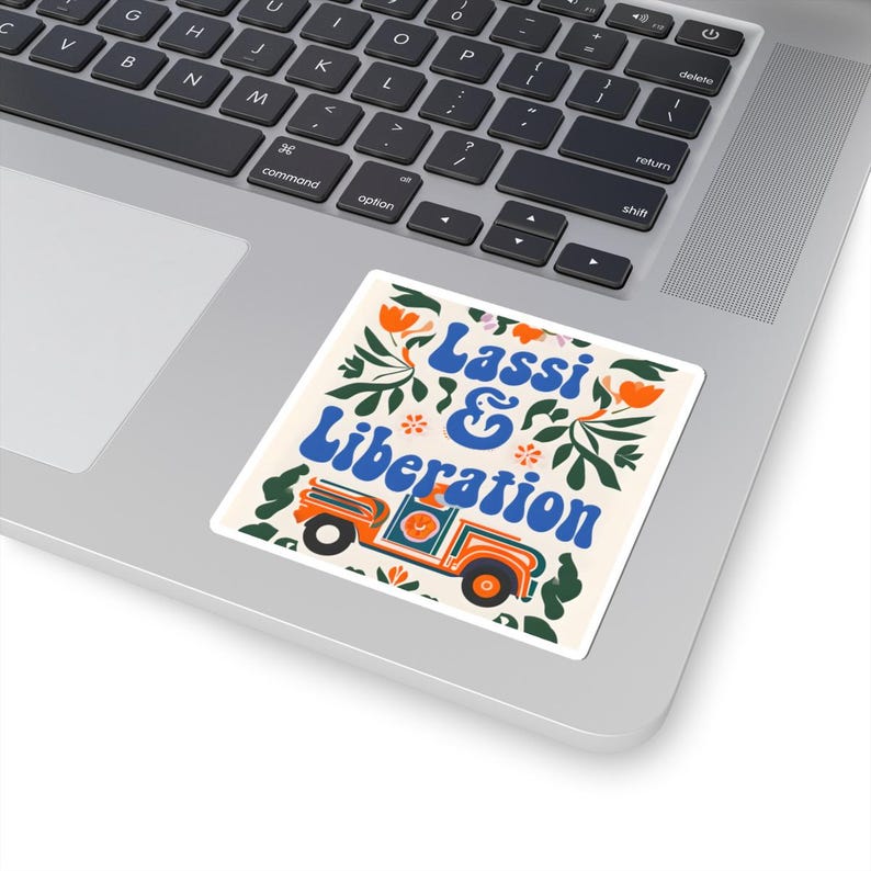 Lassi and Liberation Sticker, Ethnic Decal, Festival Decor, Desi Pride ...