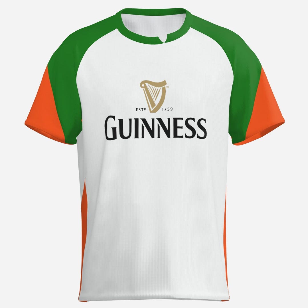 Guinness Irish Tricolour Jersey: Official Stout Merchandise - Etsy