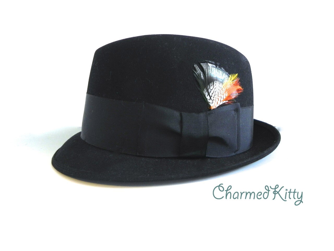 Vintage Men's Hat 60s Stetson Black Pork Pie Hat Mod Hat | Etsy