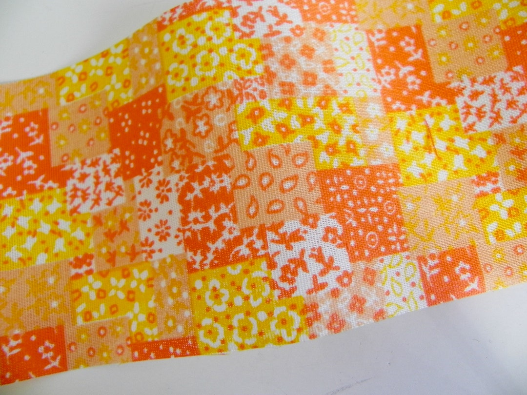 Vintage 60s 70s Calico Flower Power Ribbon Wide Trim Over 6 - Etsy