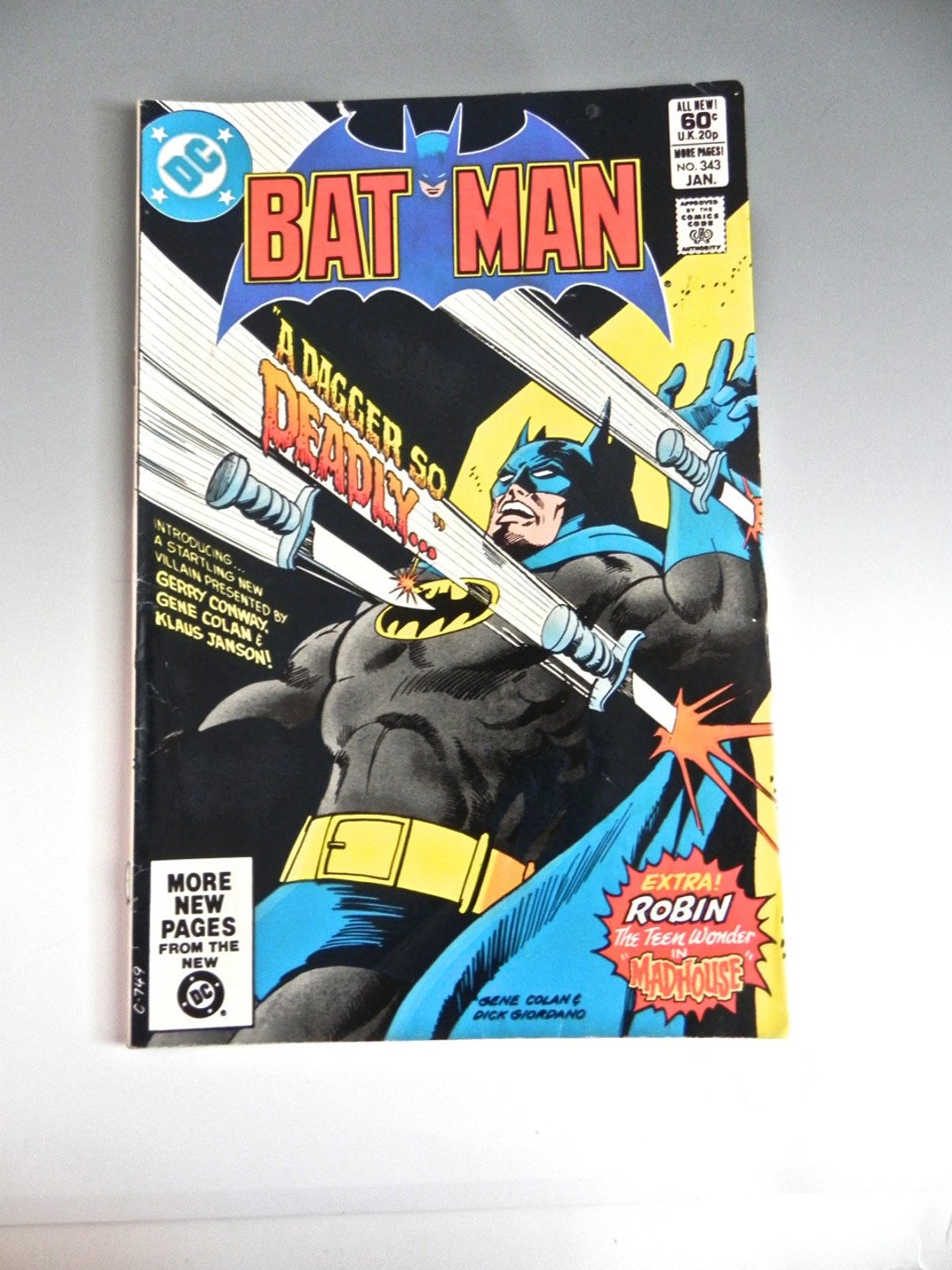 Batman Comic 343 A Dagger so Deadly - Etsy