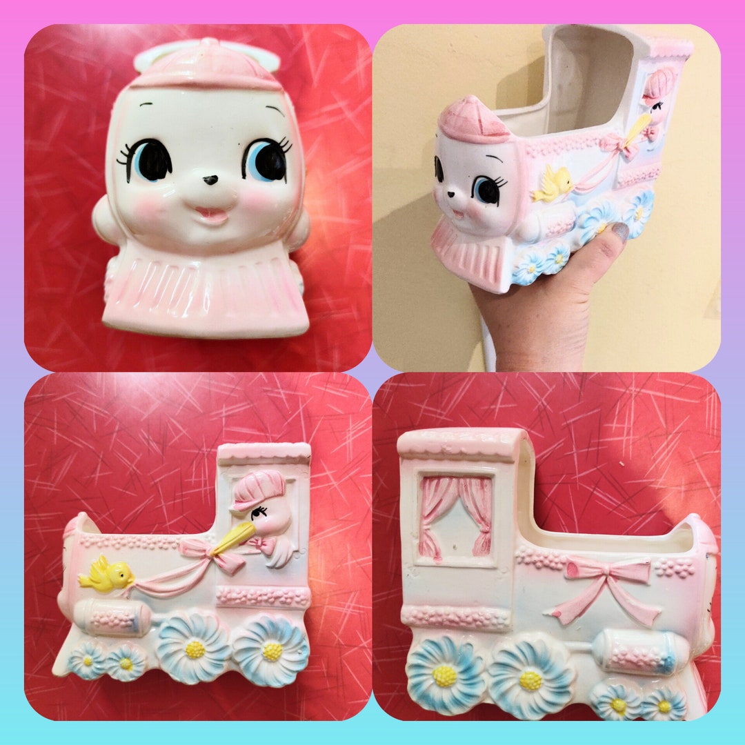 Vintage Rubens Anthropomorphic Train Planter - Etsy