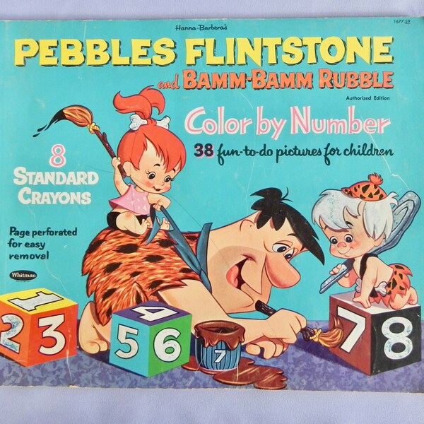 Flintstone Coloring Book - Etsy