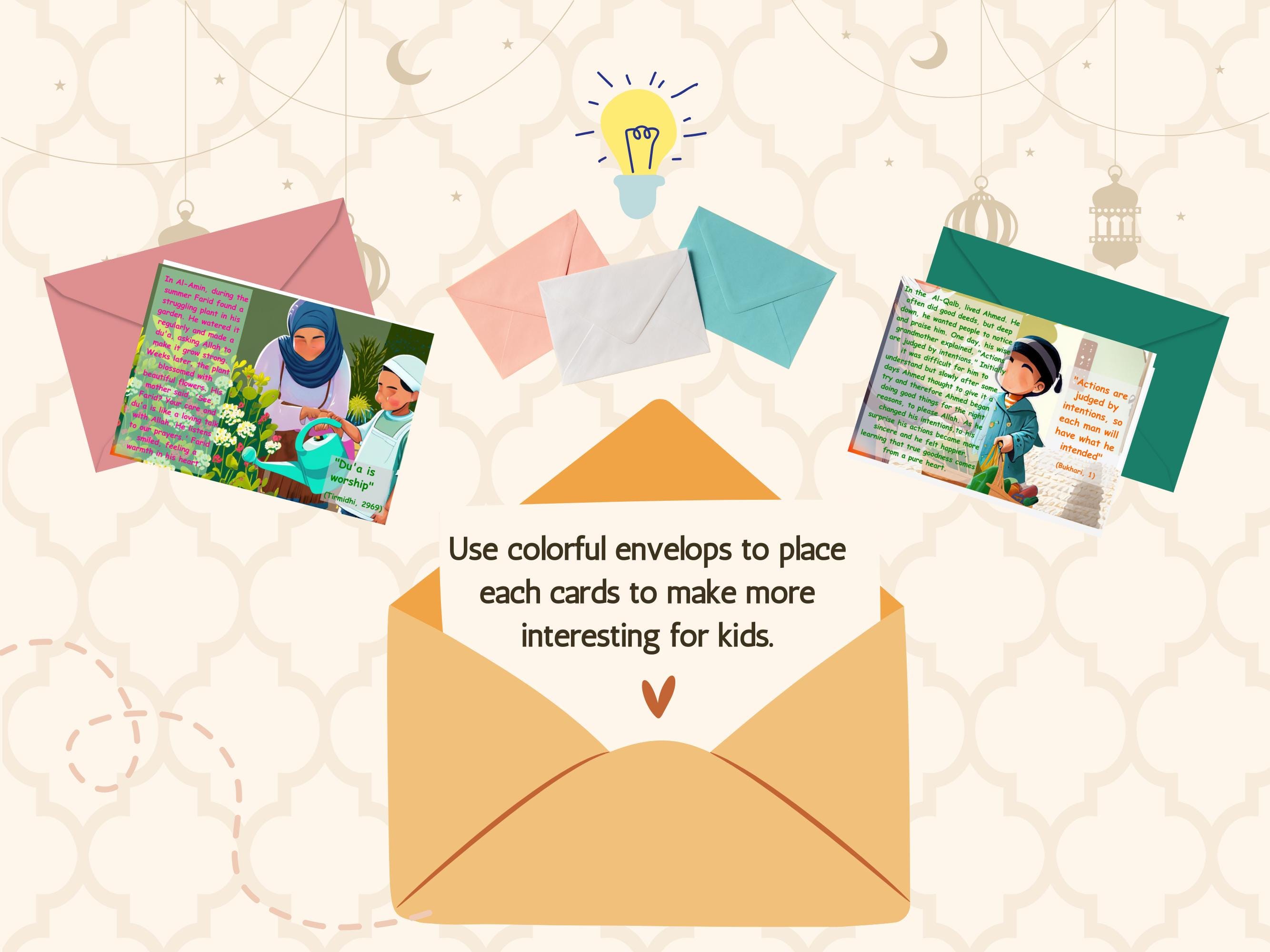 30 Illustrated Hadith Cards for Kids | Islamic Learning | Ramadan ...