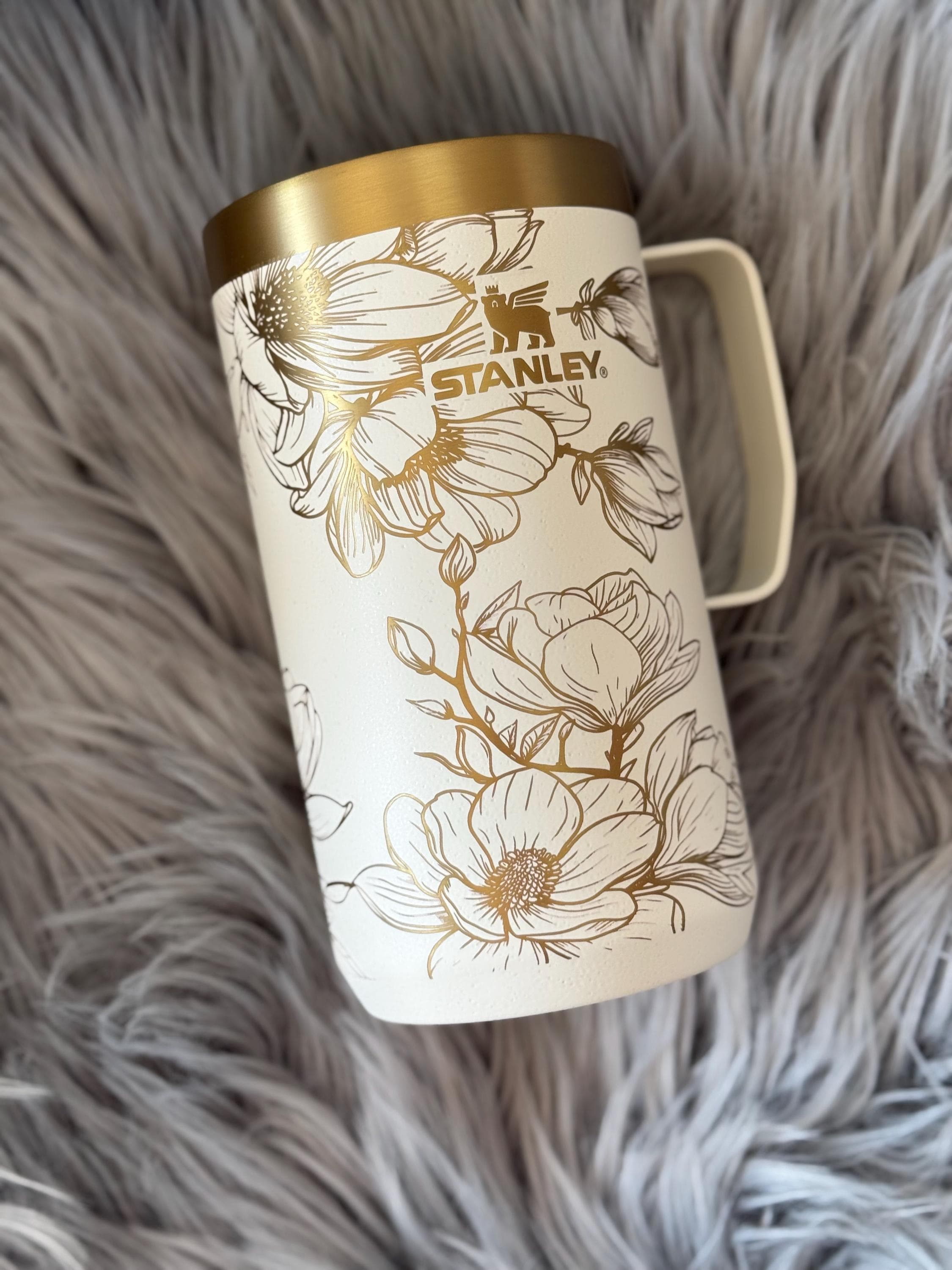 Magnolia Engraved Stanley 24oz Camp Mug - Etsy