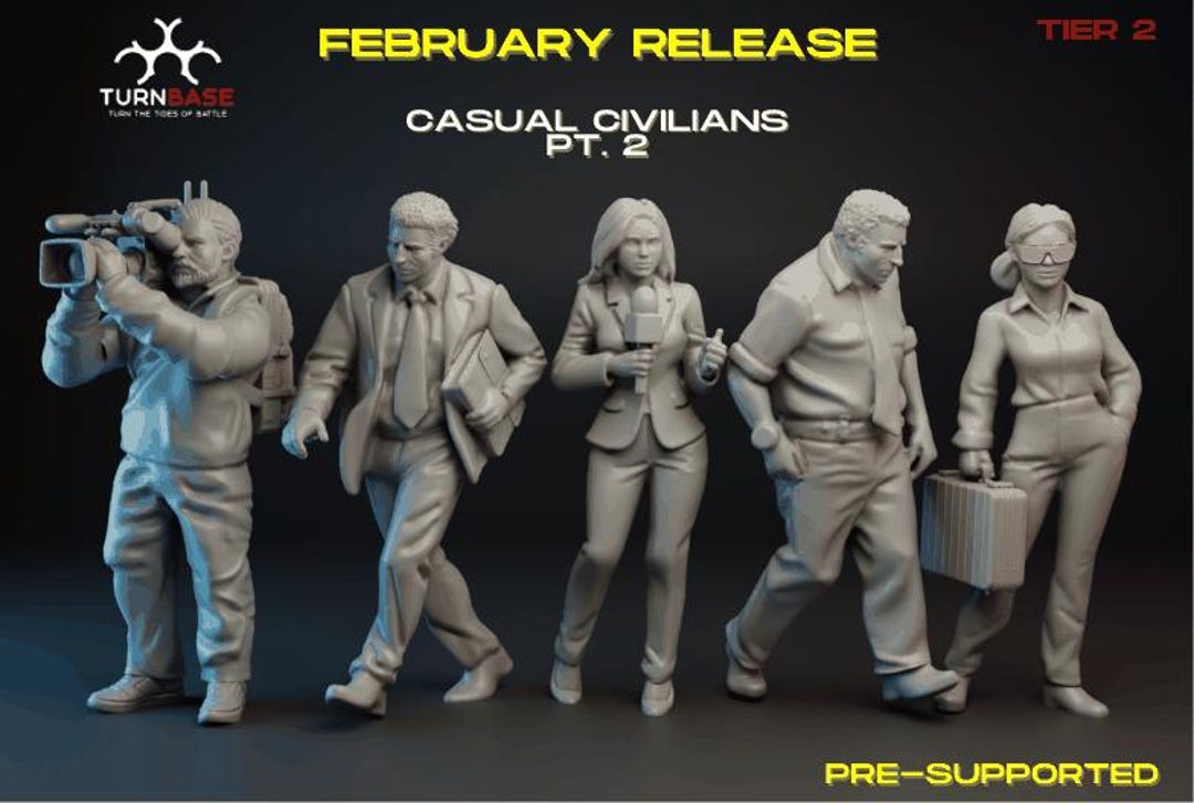 28mm Modern News Reporters |miniature | Wargaming | 28mm | Modern - Etsy