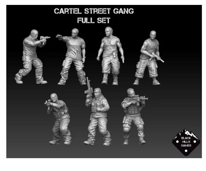 28mm Modern Cartel Street Gang Full Set |miniature | Wargaming | 28mm ...