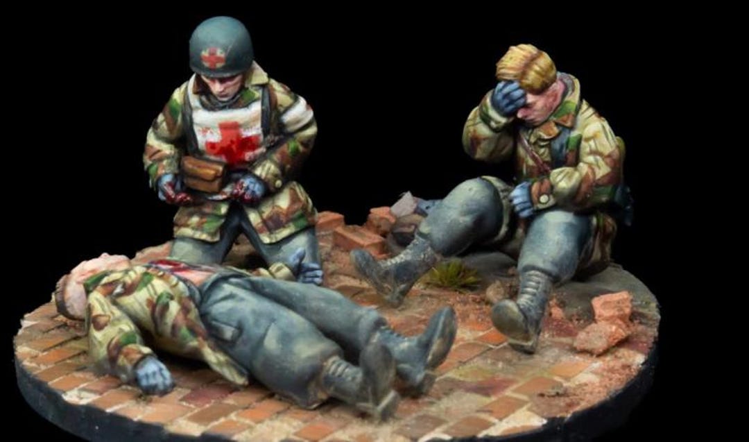 28mm WW2 German Paratrooper Medic Team - Etsy