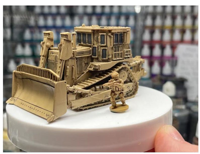 15mm Modern D9 Armored Bulldozer |miniature | Wargaming | 15mm | Modern ...