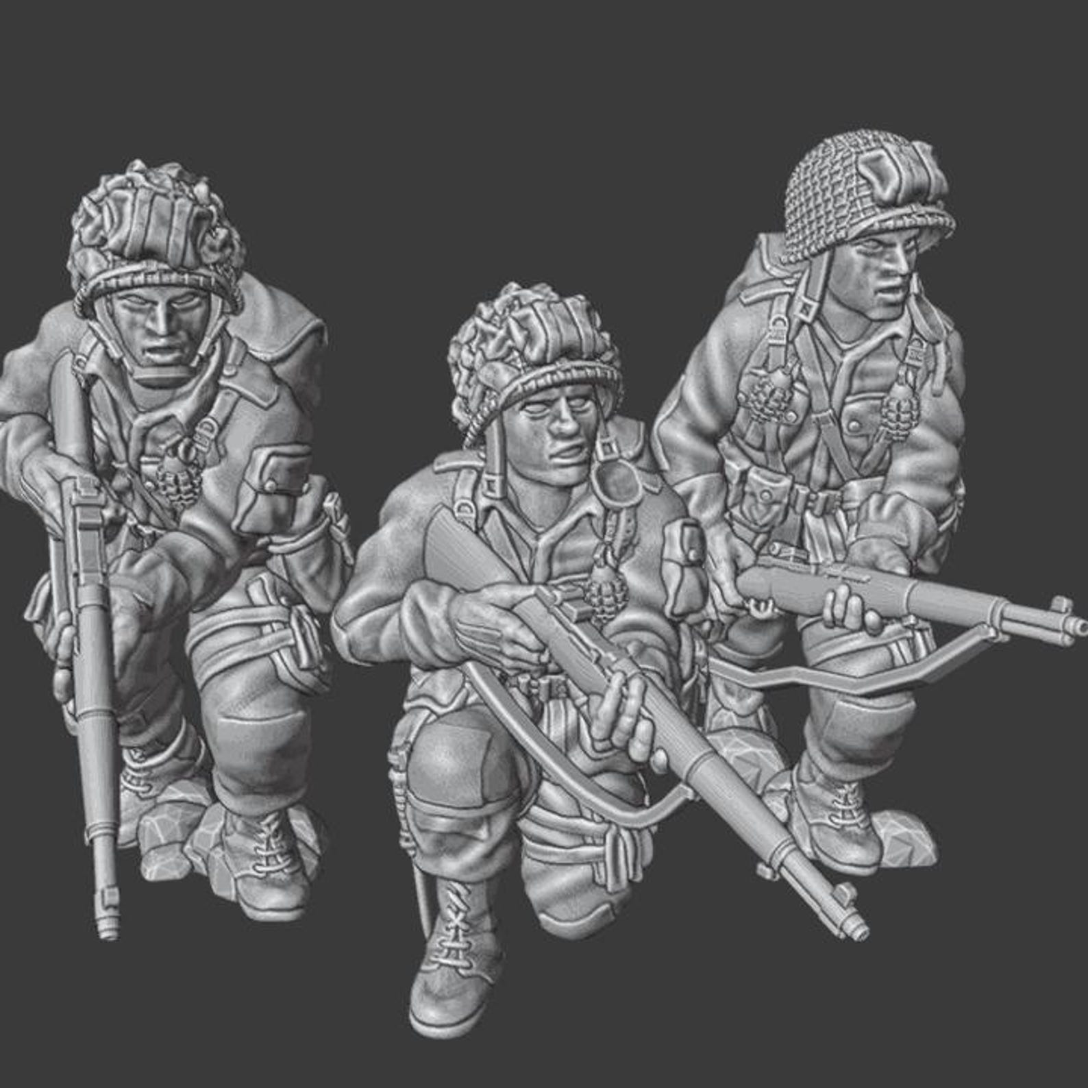 28mm WW2 US Paratroopers Rifle Team 1 - Etsy