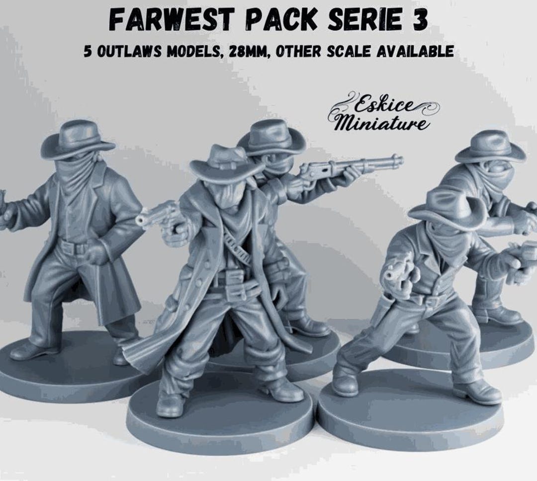 28mm Wild West Outlaws - Etsy