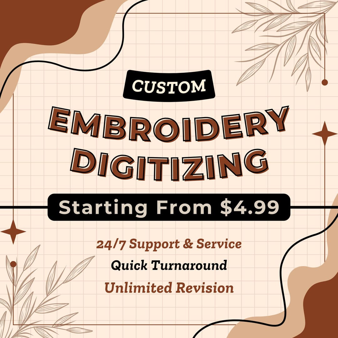 Custom Embroidery Digitizing, Machine Embroidery Digitizing Service ...