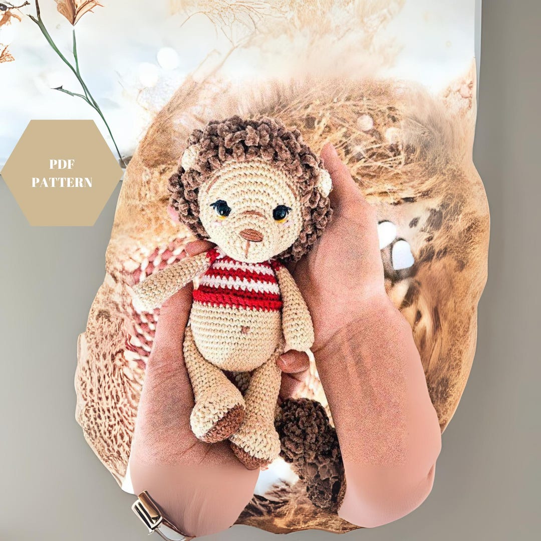 Crochet Lion Yuma PDF Amigurumi Pattern | DIY Soft Toy Tutorial & Instructions, Mother's Day ...