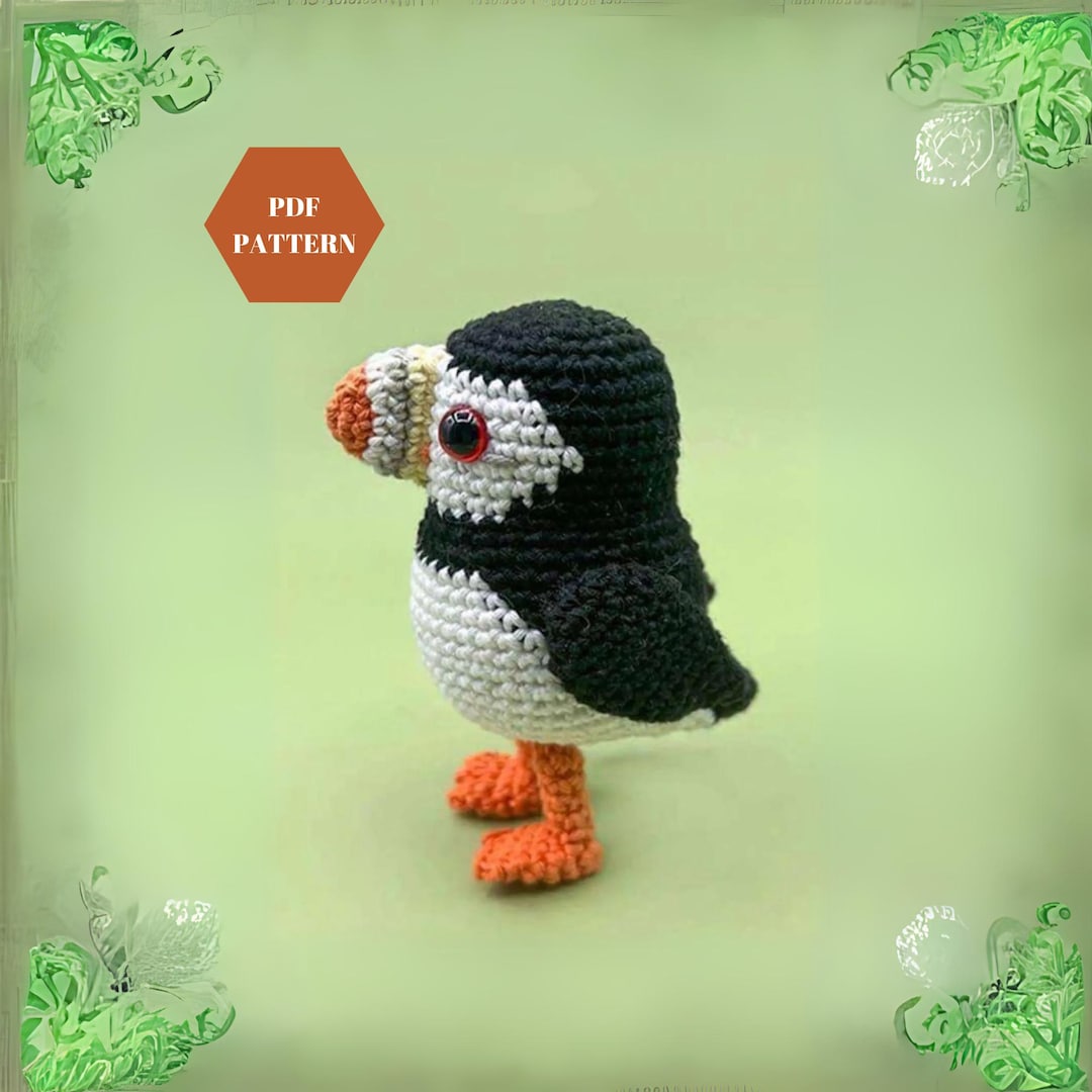 Crochet Puffin Pattern PDF | Amigurumi Pattern | Easy Crochet Project ...