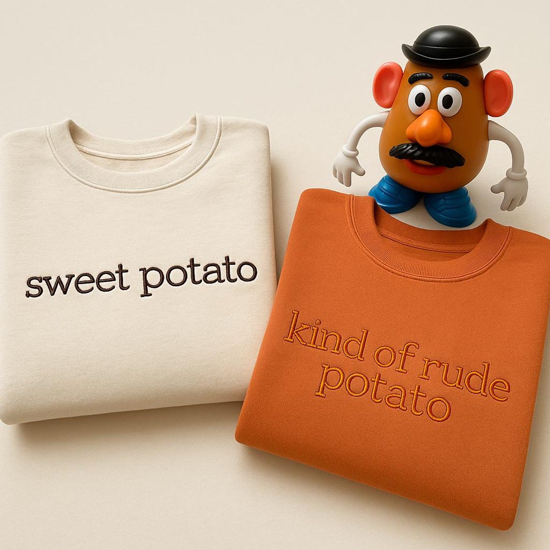 Thanksgiving Couple Sweet Potato and Kind of Rude Potato Shirt ...