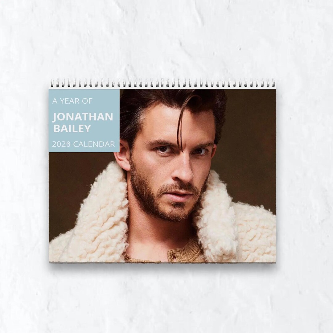 Jonathan Bailey Wall Calendar 2026 - Jonathan Bailey Merch for Fan ...