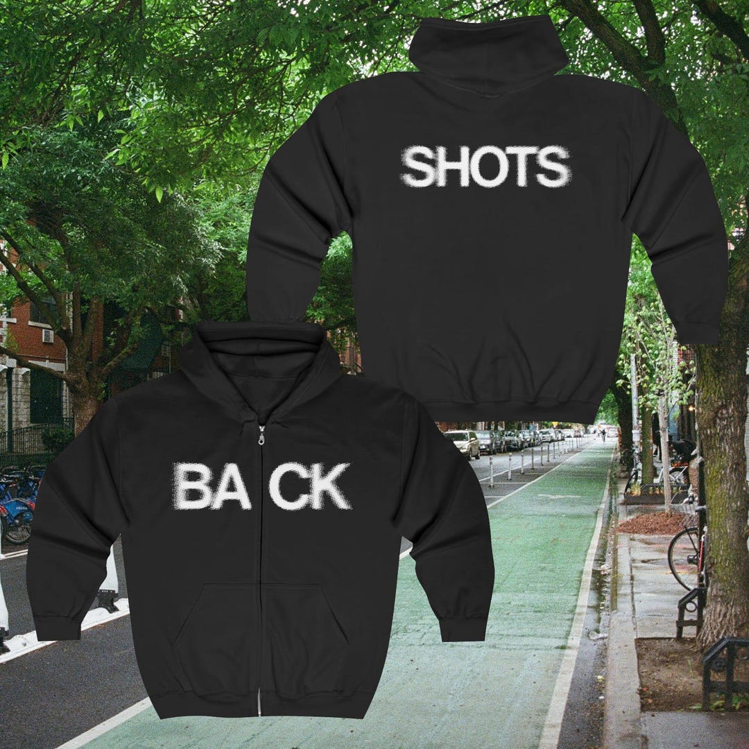 Funny Backshots Zip up Hoodie - Etsy