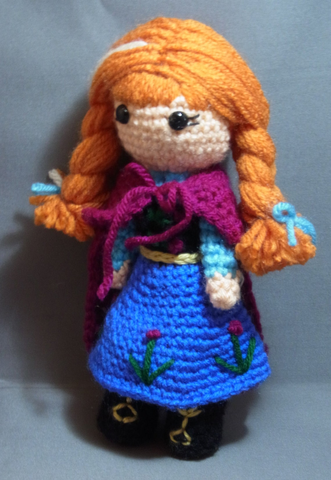 PDF Pattern Cutie Winter Anna Inspired by Frozen Crochet Amigurumi Doll ...