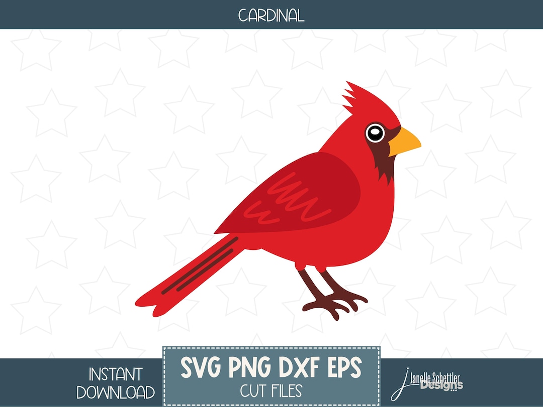 Cardinal SVG File: Layered Cardinal Design for Winter, Christmas ...