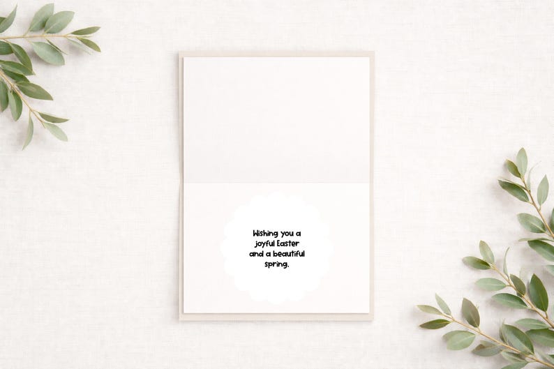 Easter Card Printable Sentiments SVG | Print Then Cut Inserts for ...