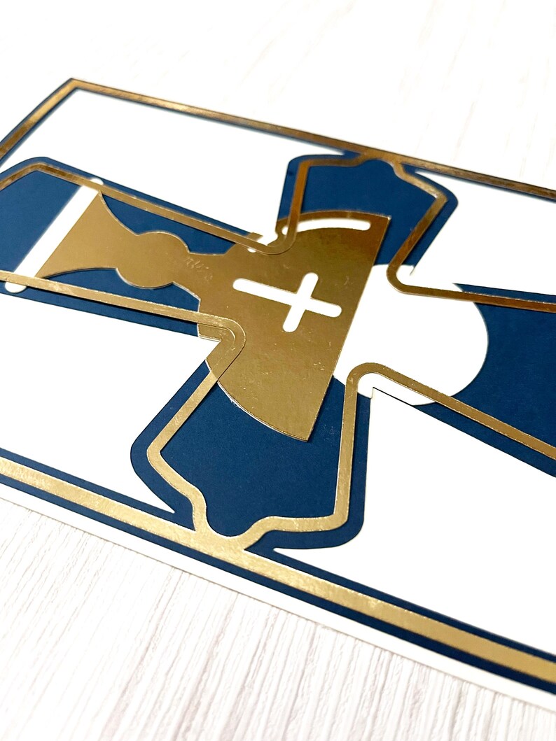 Chalice Cross Card SVG File: Religious Sacraments, First Communion ...