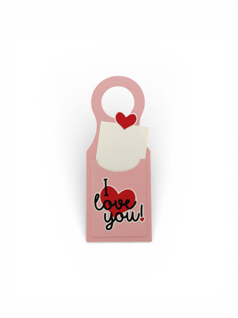 Valentine Wine Bottle Tag SVG, Love You Card Bottle Tag, Layered Cricut ...