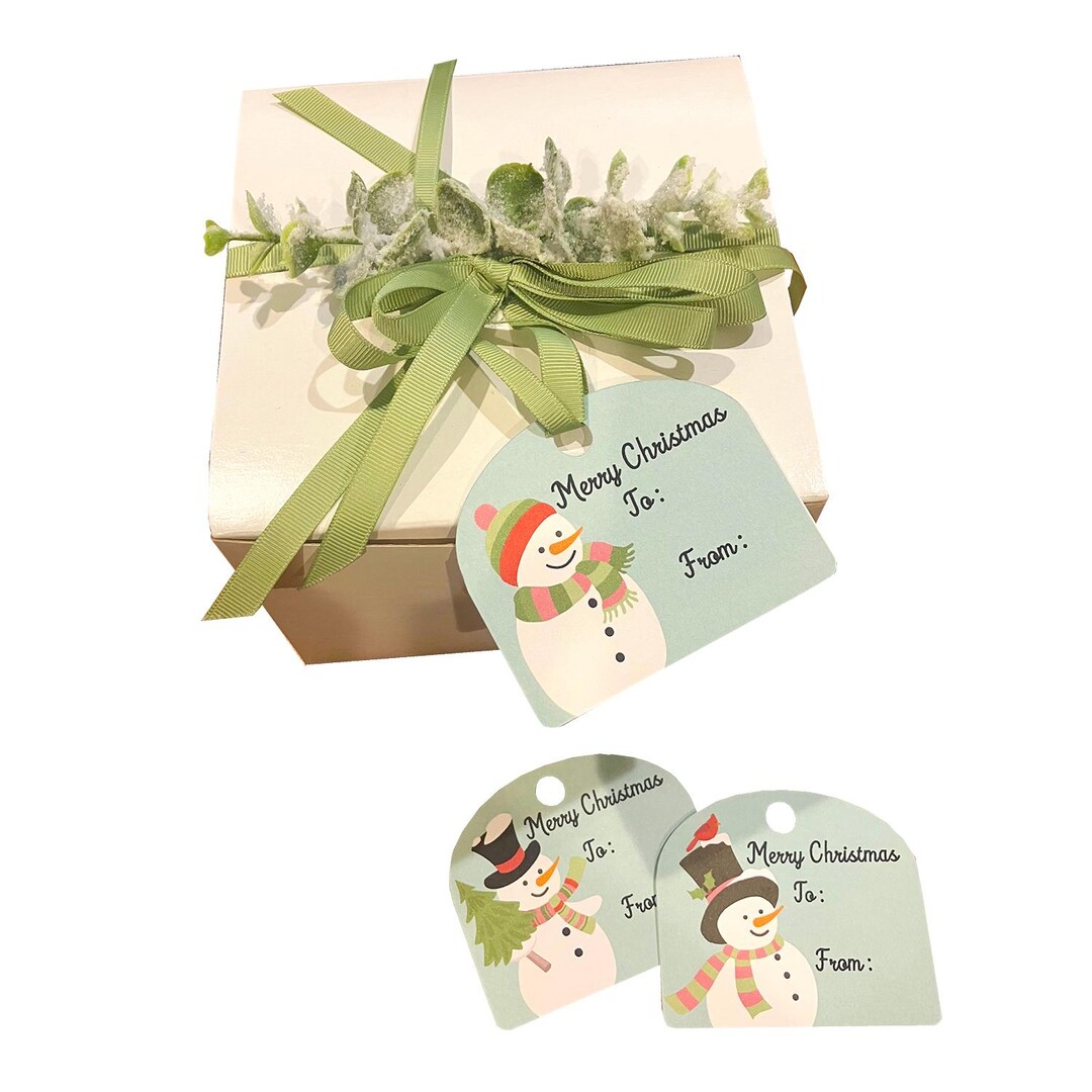 Vintage Snowman Christmas Gift Tags, Print and Cut (PNG, JPG, SVG) - Etsy