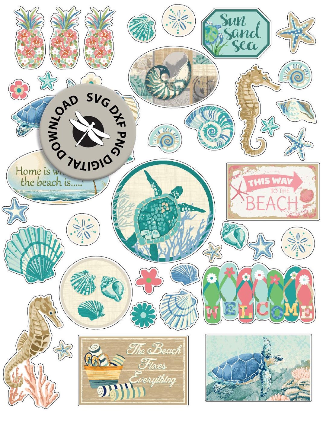 Printable Sticker Sheet to Celebrate Summer Planners and Journals ...