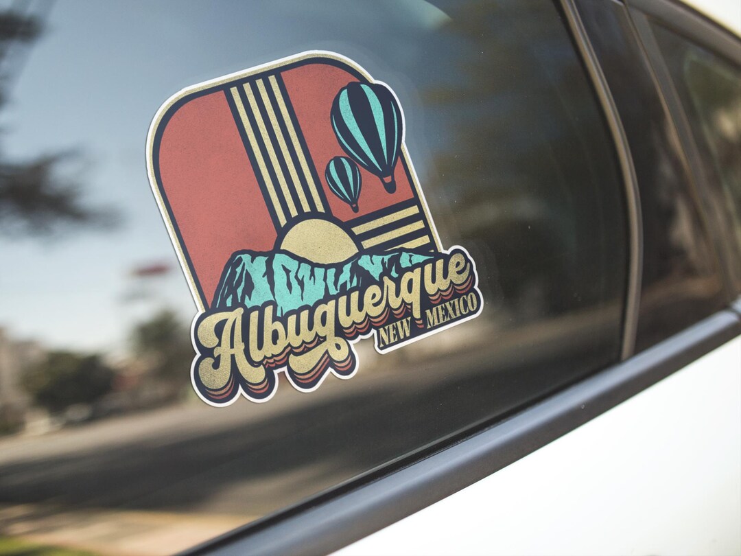 Retro Albuquerque Die-cut Stickers: Southwest Travel Decals - Etsy
