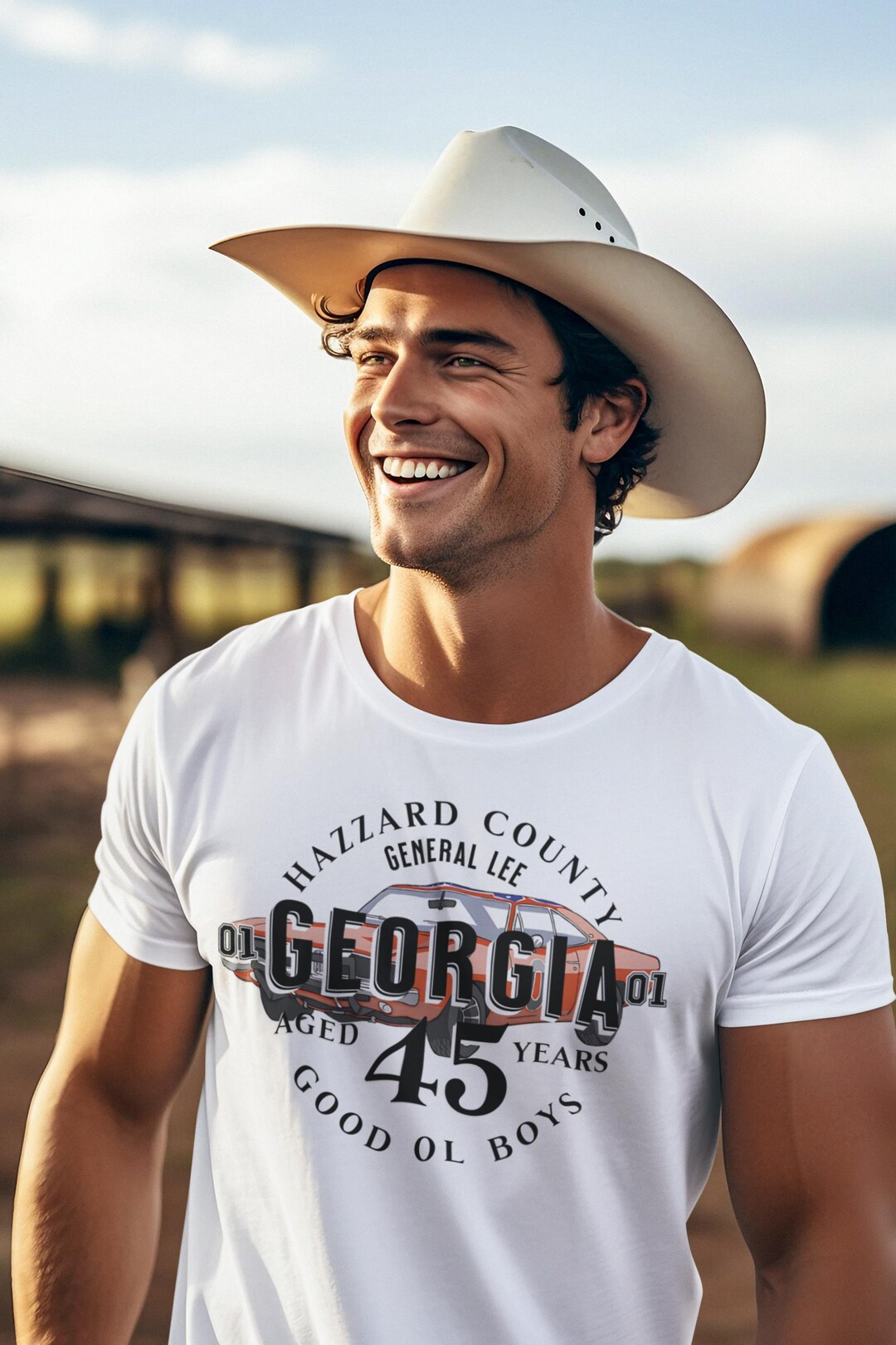 Vintage 80s Hazzard County Georgia Unisex Tee, Retro, Good Ol Boys ...