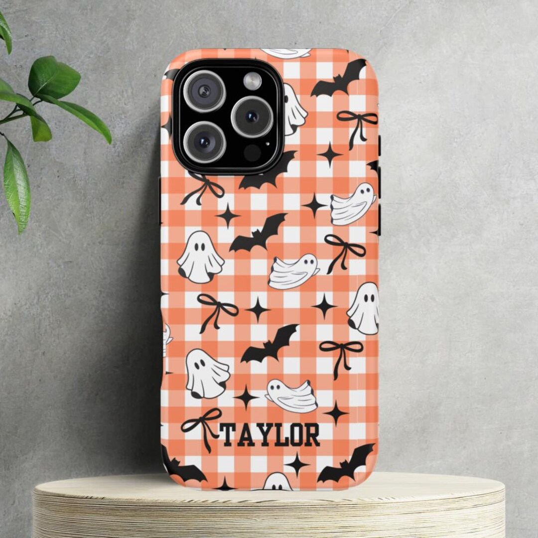 Ghost Phone Case for iPhone 17 Cute Spooky Initial Phone Cover Spooky ...