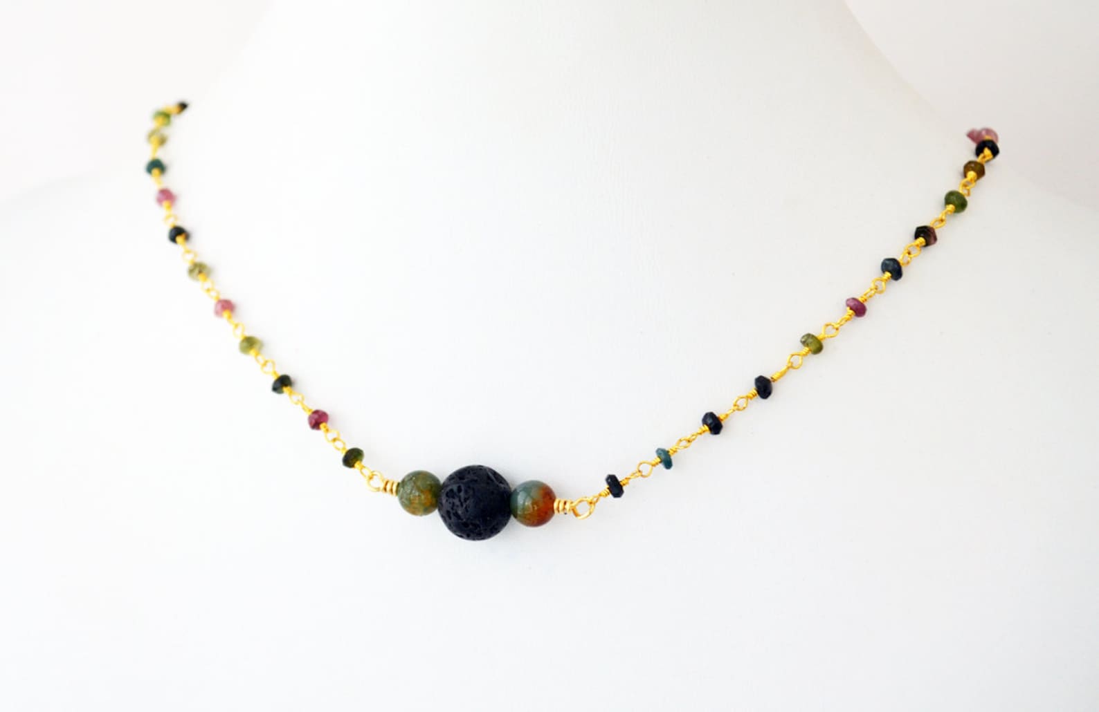 Essential Oil Necklace Diffuser Aromatherapy Personal Diffuser 24k Gold ...