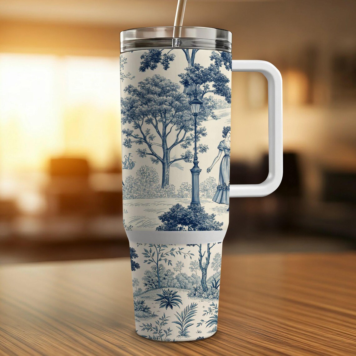 Parisian Scene 40oz Tumbler Wrap: Vintage French Design (PNG) - Etsy