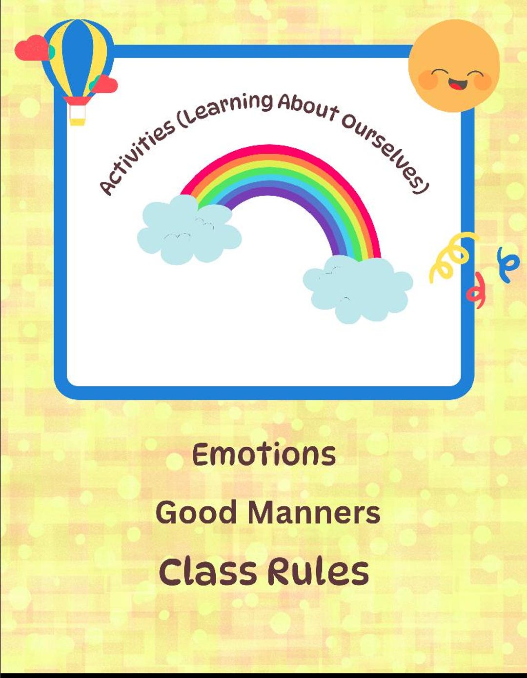 Printable Worksheets Good Manners Emotions and Class Rules - Etsy