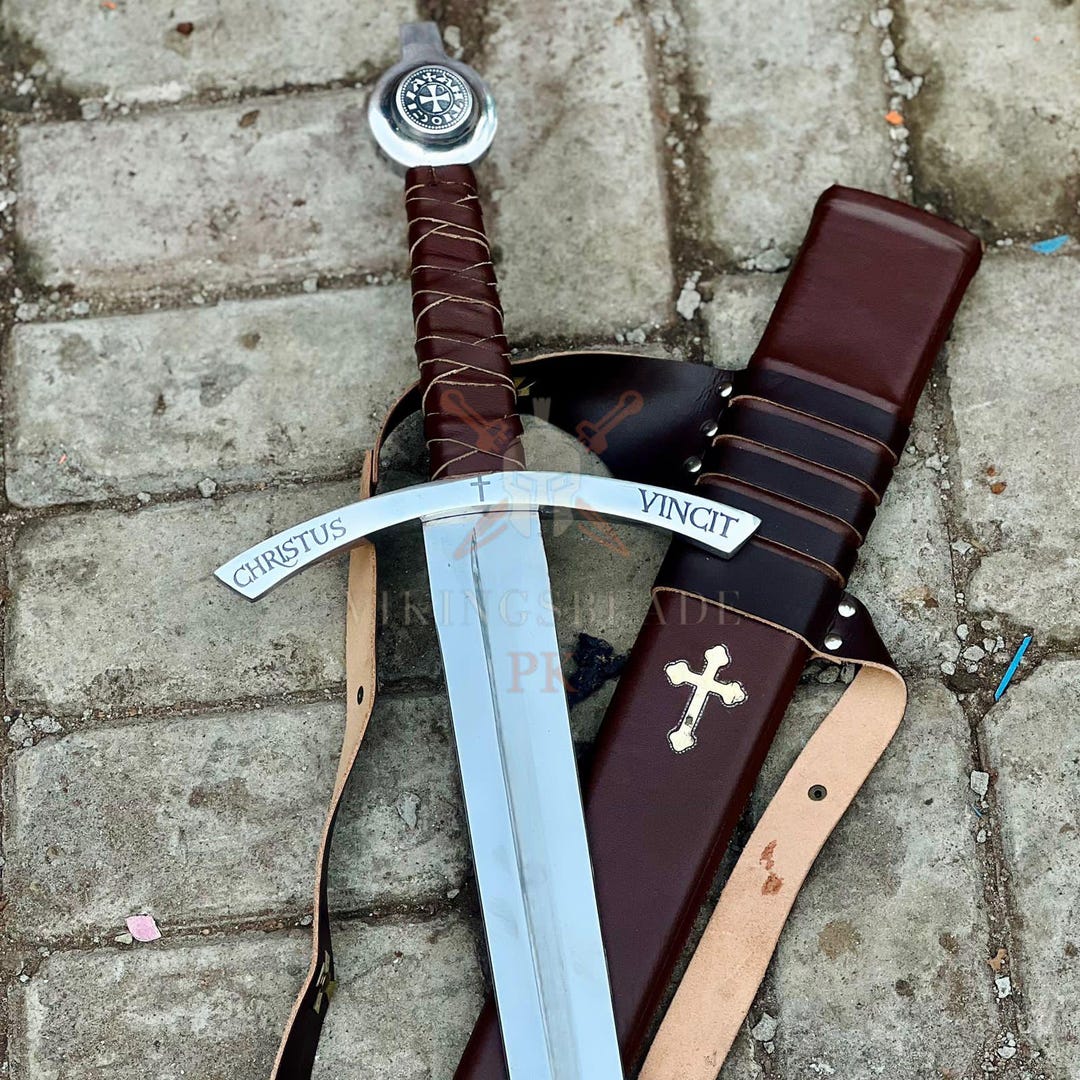 Faithkeeper Sword With Scabbard - Medieval Knights Templar Sword ...