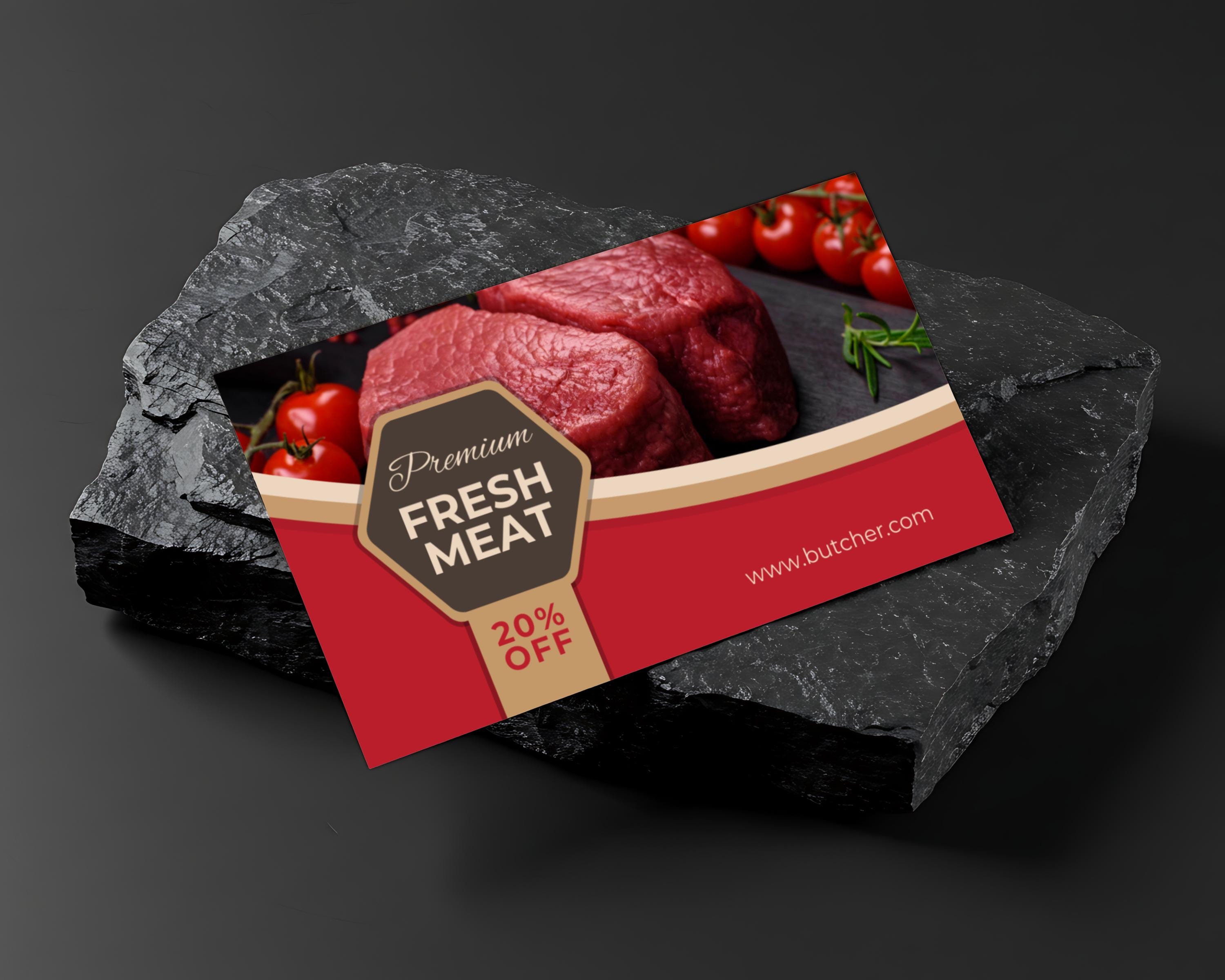 Butcher Business Card Template | Customizable Design, Professional Look ...