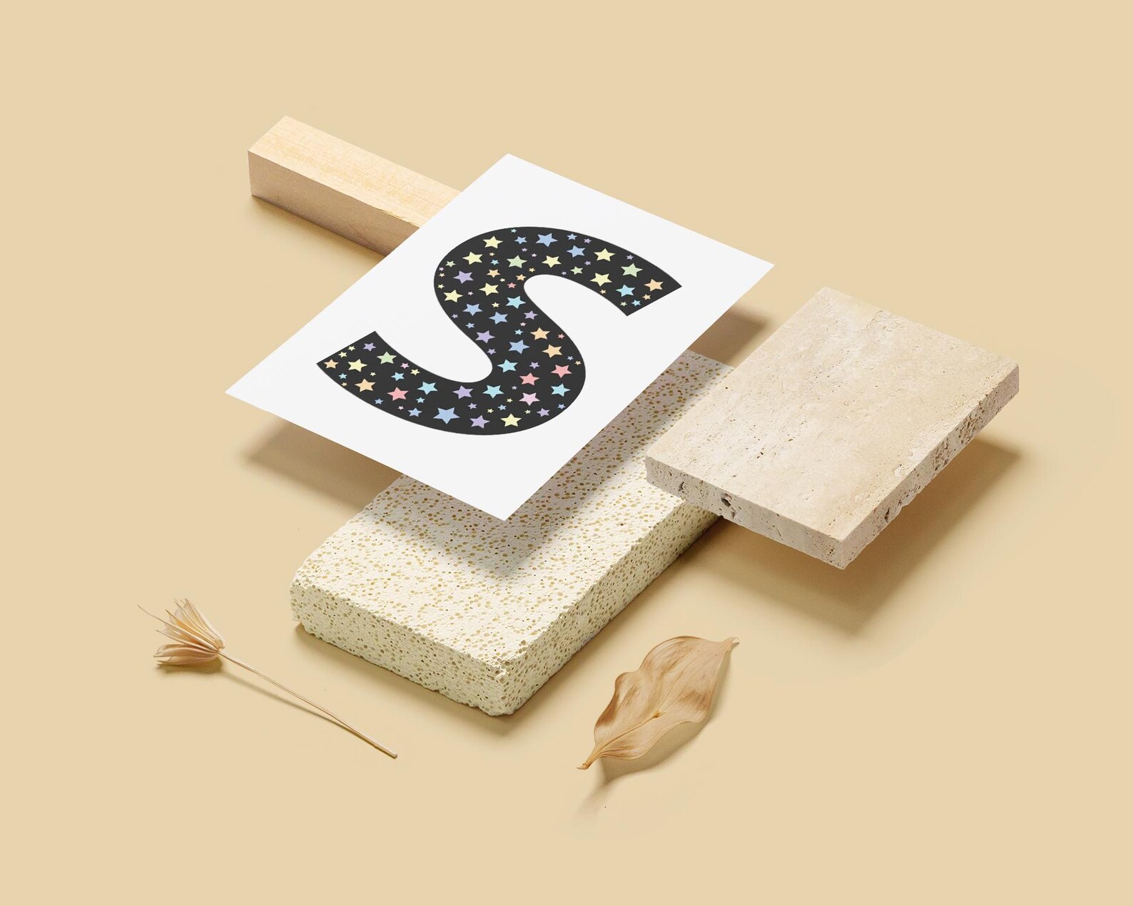 Pastel Rainbow Alphabet Clipart: Star Digital Letters (SVG, Printable ...