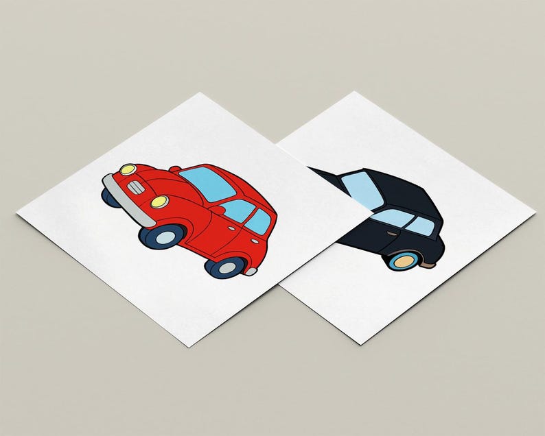 16 Cute Car Clip Art SVG Files, Cliparts for Invitations, Stickers ...
