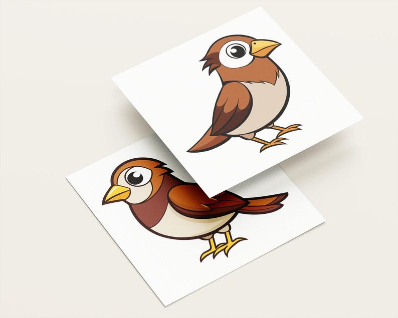 Sparrow Clip Art, SVG Files for Crafts (digital Download - Etsy