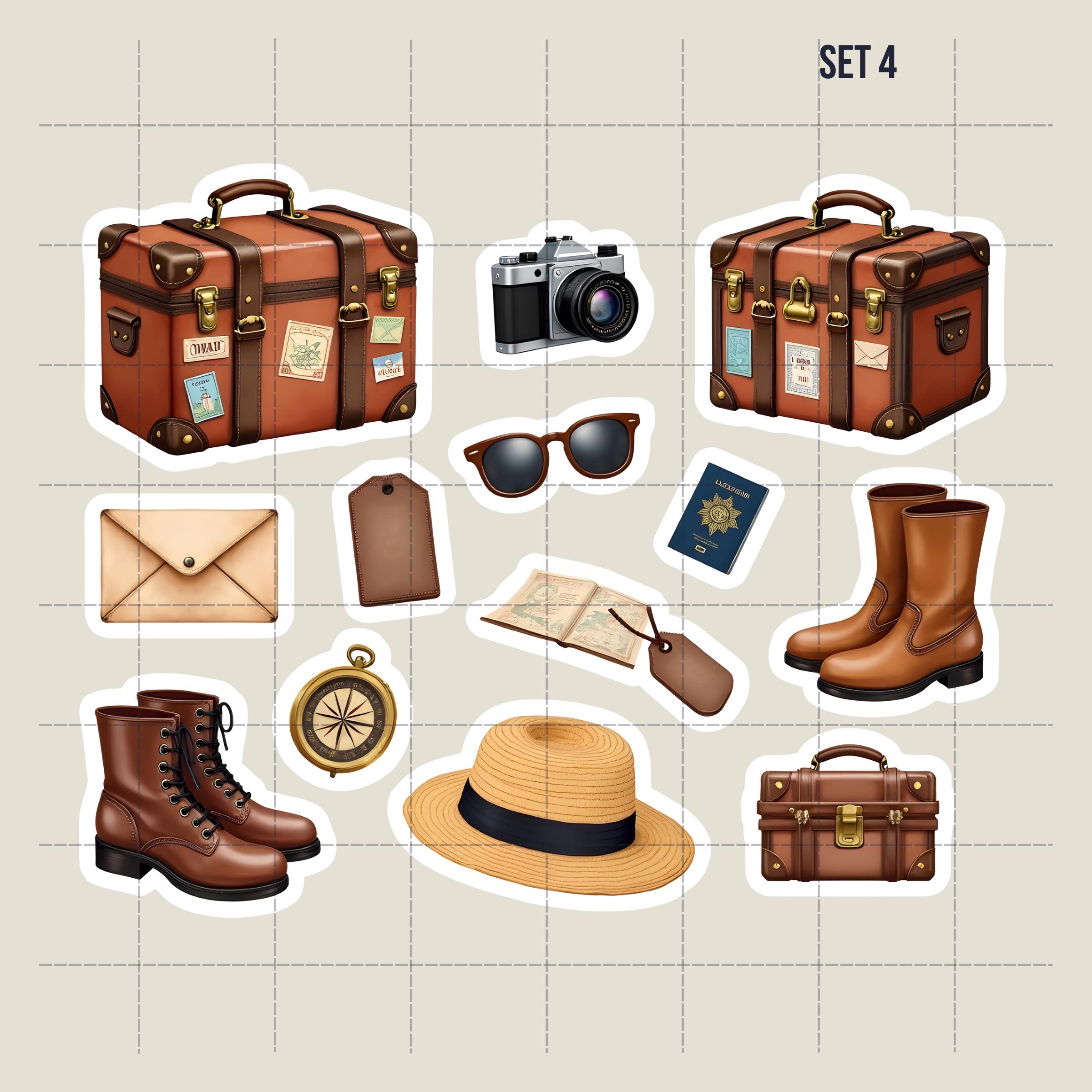Travel Clip Art Stickers: PNG Planner Graphics (digital Download) - Etsy