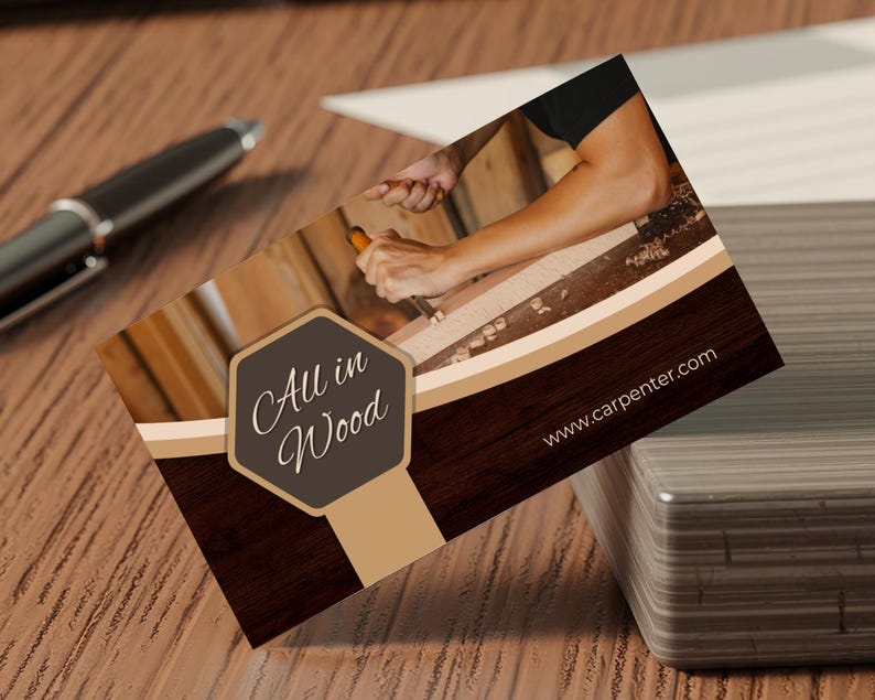 Carpenter Business Card Template | Professional Design, Customizable ...