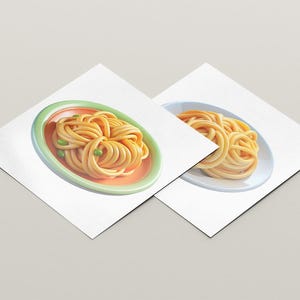 Spaghetti 3D Clip Art: Realistic PNG Files for Crafts (digital Download ...