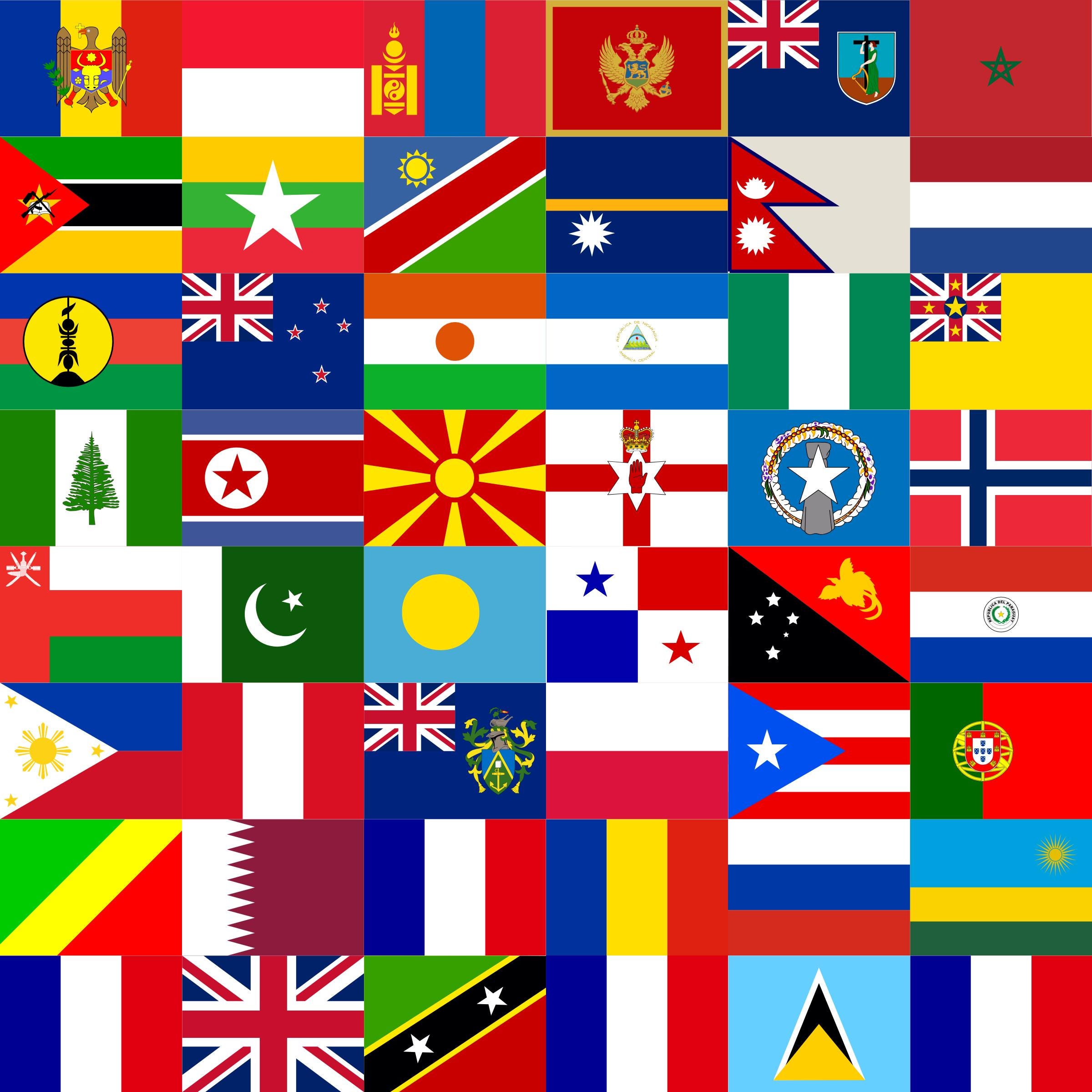 World Flags SVG Bundle: 250+ Country Flags, Vector Graphics (digital ...