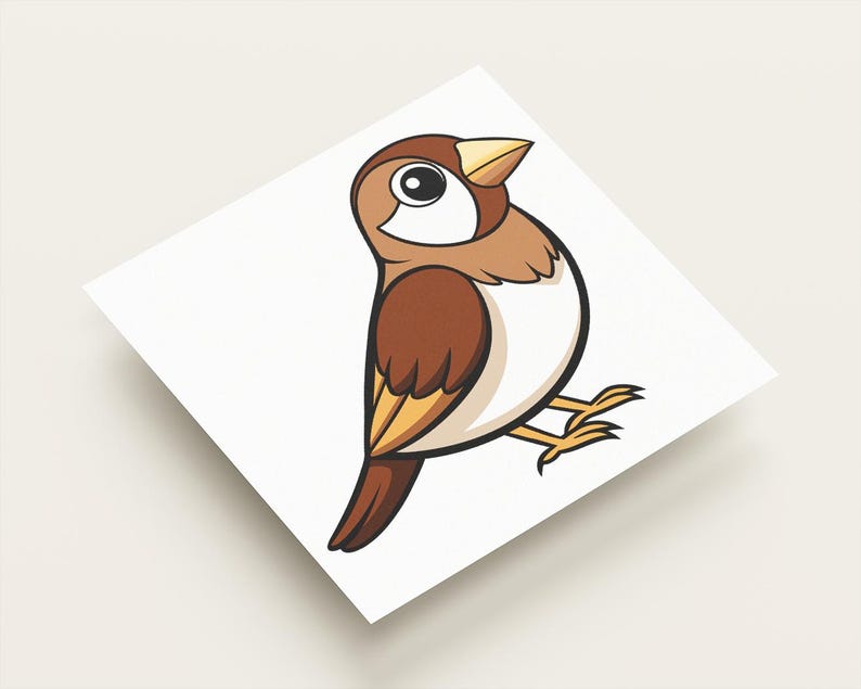 Sparrow Clip Art, SVG Files for Crafts (digital Download - Etsy