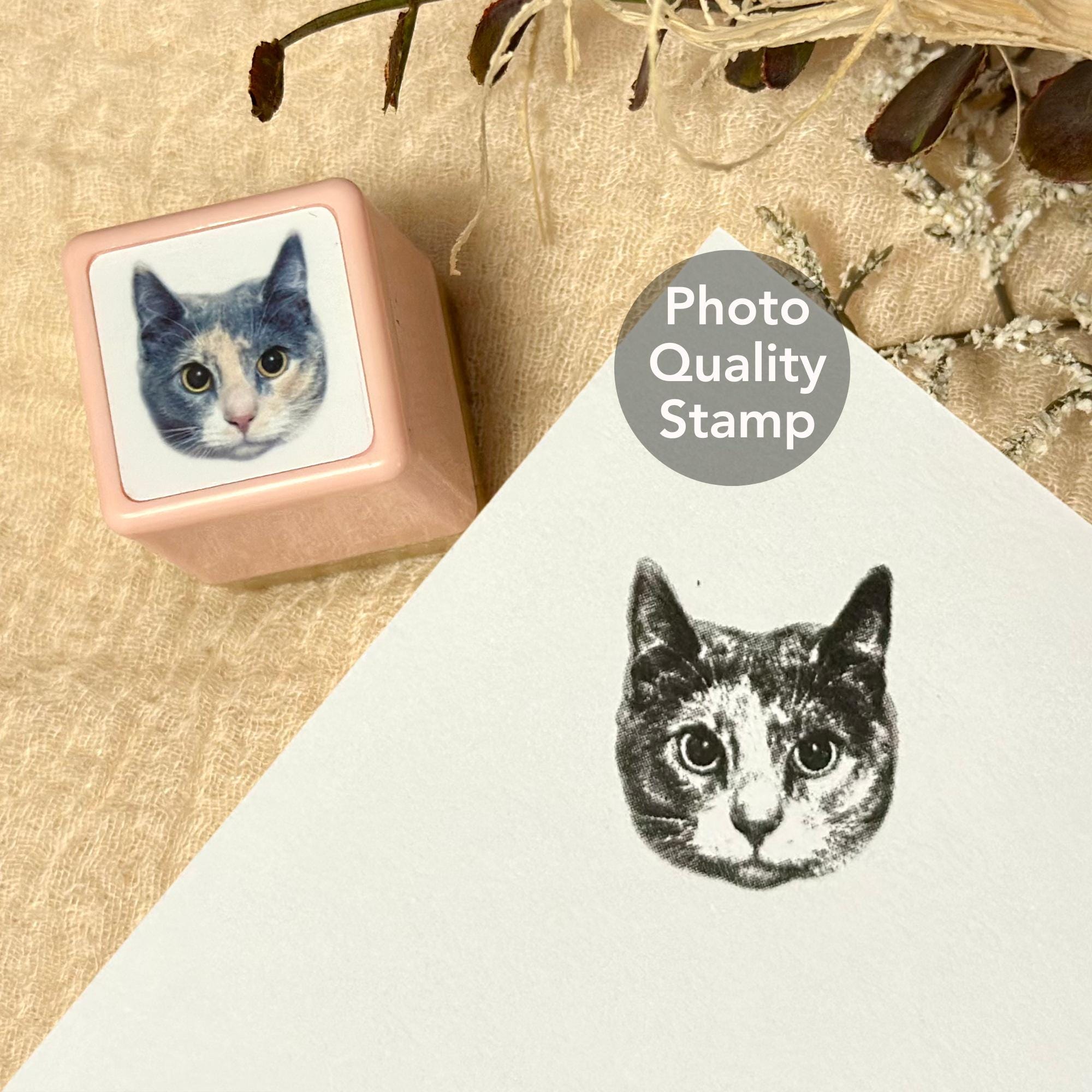 Custom Pet Portrait Stamp, Dog, Cat, Rabbit, Memorial Gift - Etsy