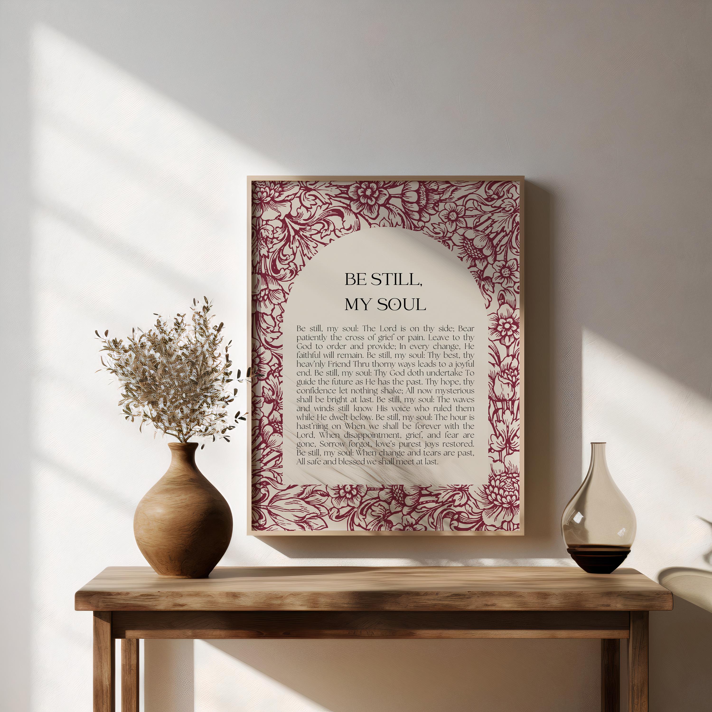 Printable Floral Hymn Set: Christian Christmas Wall Art (digital ...